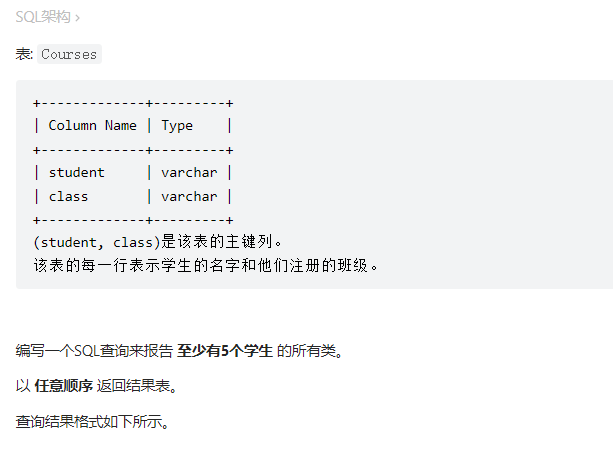 Leetcode刷题实战596:超过5名学生的课 知乎