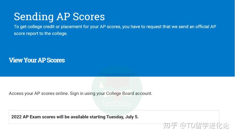2022年AP考试7月5日出分！查分/送分/复议/取消/隐藏成绩操作步骤都在这！ - 知乎