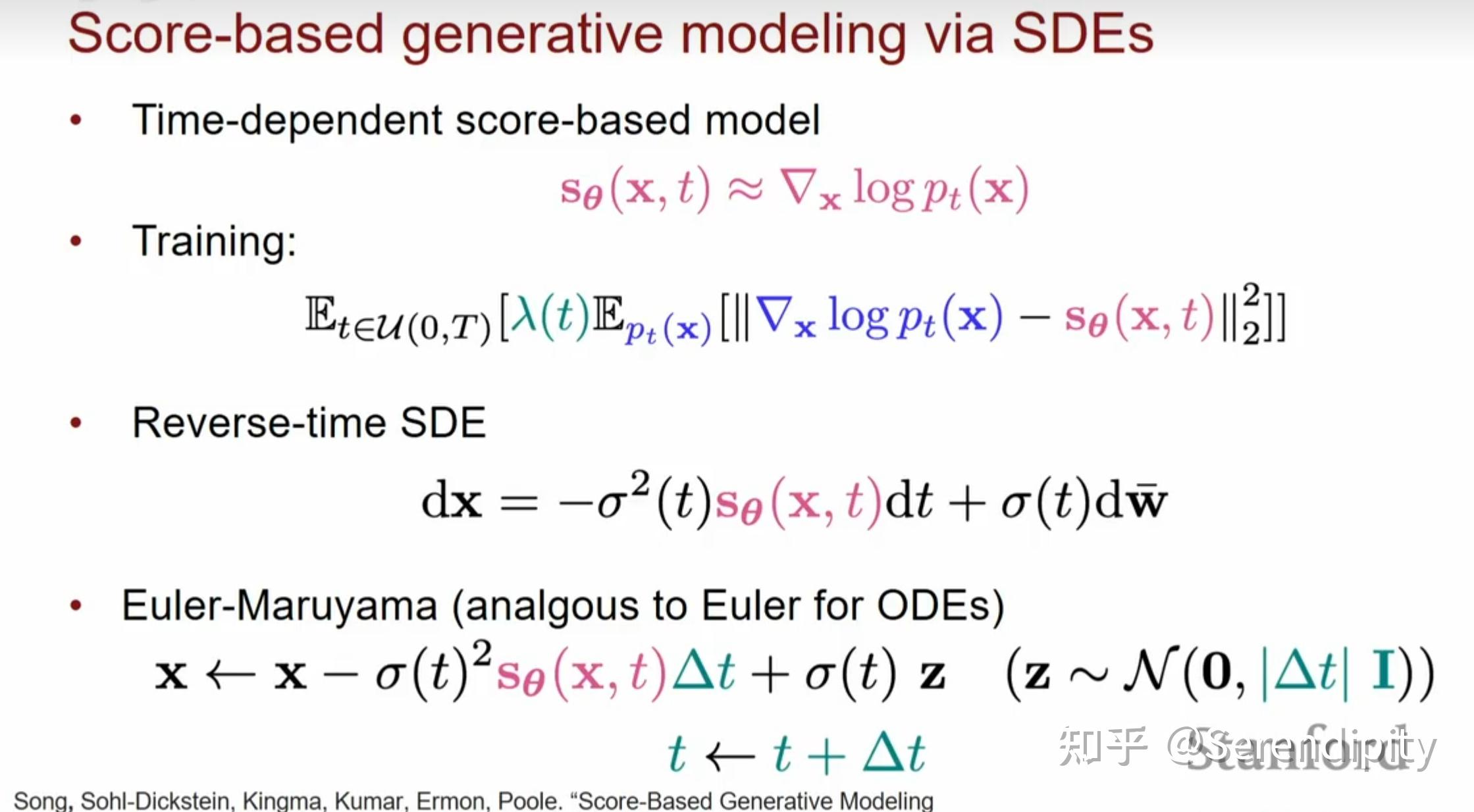 [Stanford CS236深度生成模型]： Score Based Models - 知乎