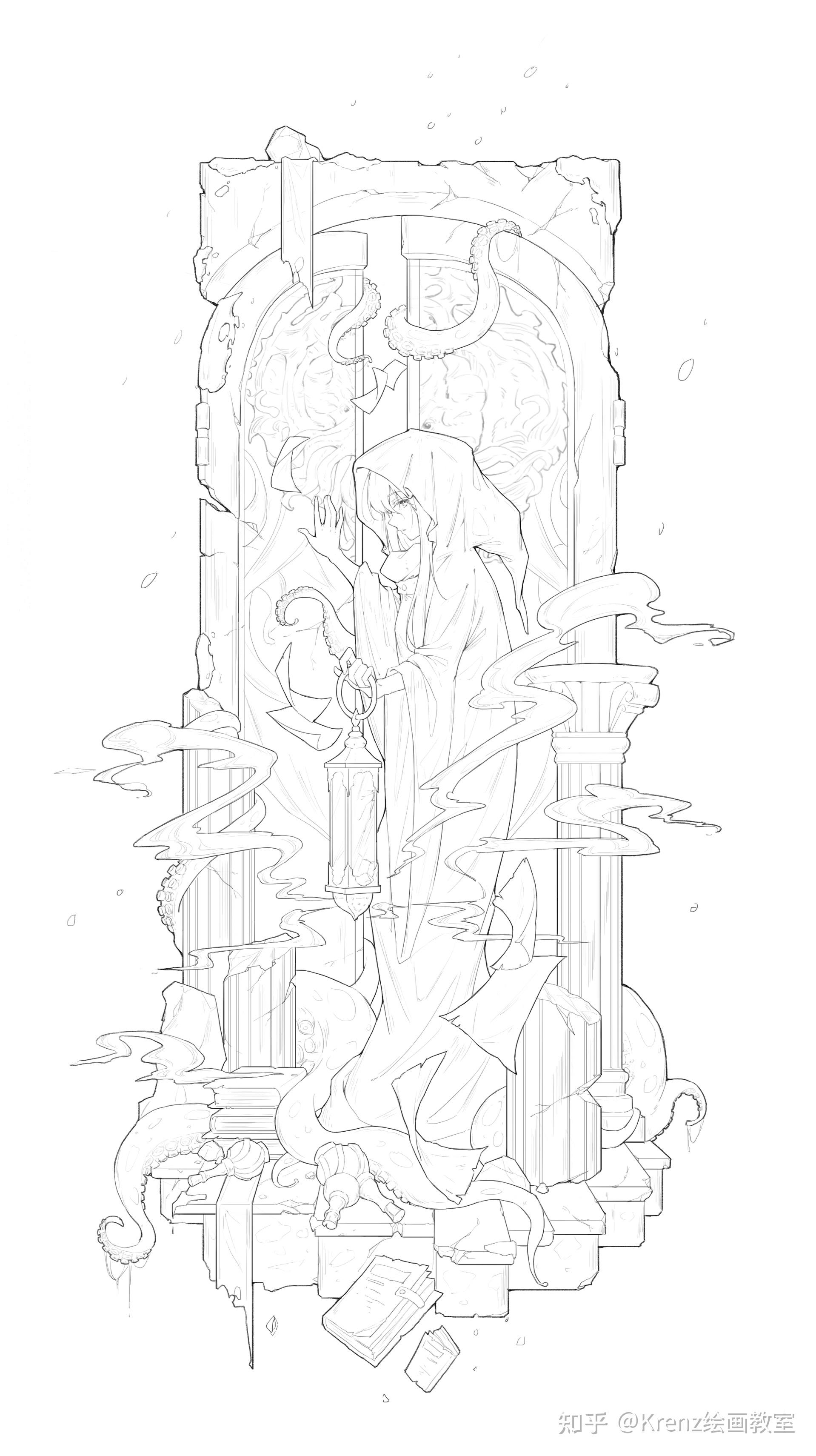 Krenz绘画教室【优秀作业心得】动态与构成-0088 - 知乎