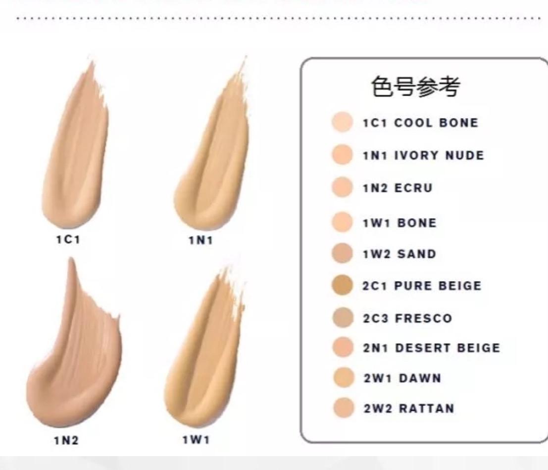 雅诗兰黛 DW 粉底 1W1 和 1N1，哪个比较白？ - 知乎