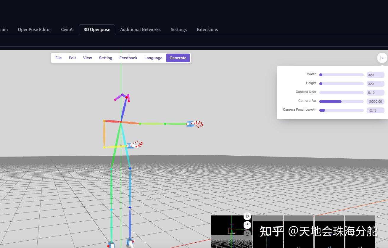 Stable Diffusion入门（六）：自定义图片姿势 | 3D OpenPose - 知乎