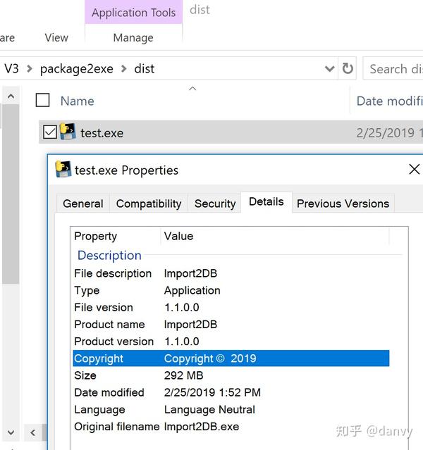Python: pyinstaller打包exe（含file version信息） - danvy617 - 博客园