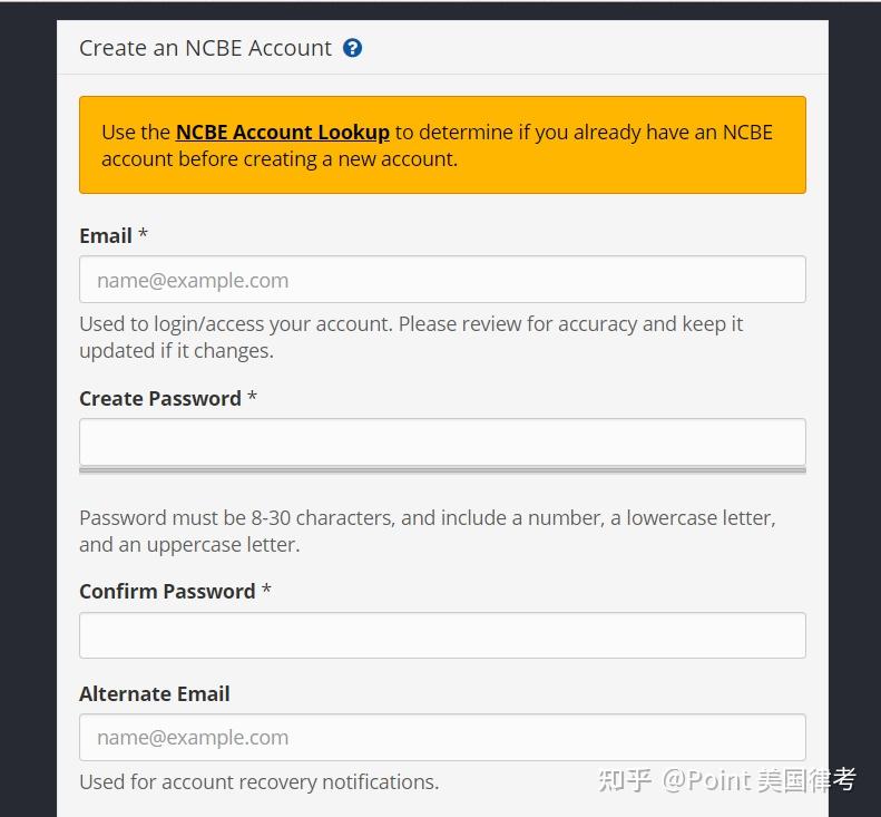 报名美国 NY BAR、CA BAR 考试，如何注册 NCBE 帐号？最完整手把手教学！ - 知乎