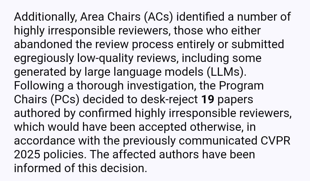 如何看待 CVPR 2025 审稿结果? - 知乎