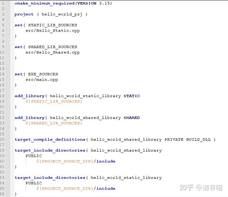 Cmake从入门到精通（四）同时生成动态库和静态库（shared Lib，static Lib） 知乎