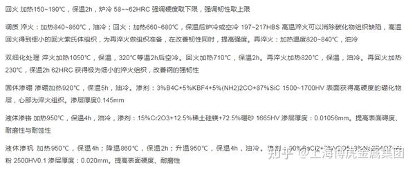 GCR15钢特性和化学成分及热处理 - 知乎