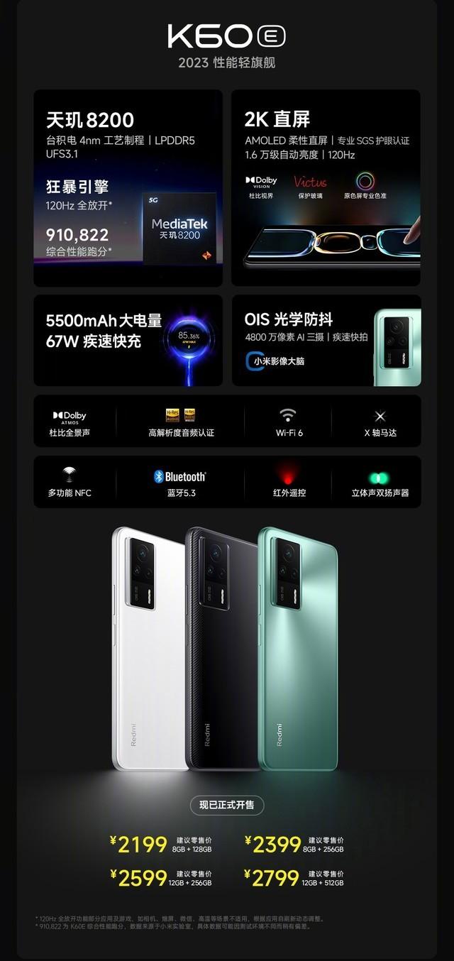 Redmi K60系列今日开售 2199元起售该选哪款一图看懂 - 知乎