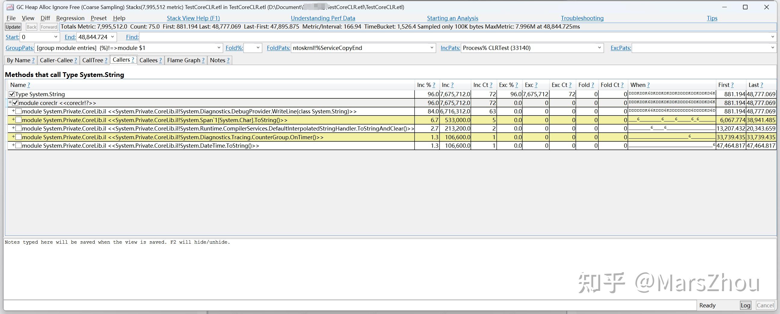 使用 PerfView 采集和分析 .NET GC 内存分配堆栈信息的简单操作指引 - 知乎