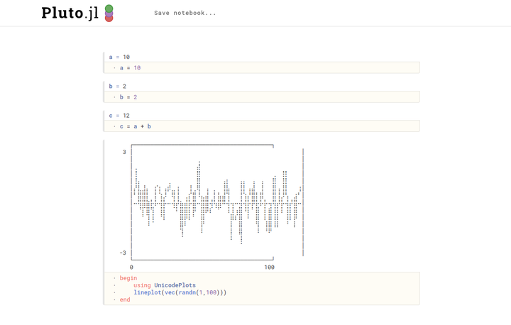 一个好玩的JULIA笔记本包Pluto - 知乎