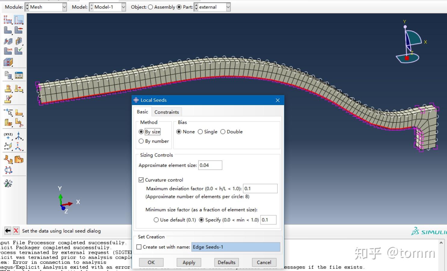 ABAQUS-CEL模拟聚合材料挤压变形 - 知乎