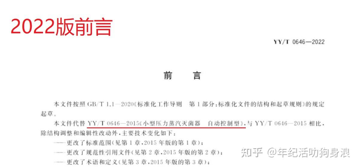 医药行业推荐标准《YY/T 0646-2022 小型压力蒸汽灭菌器》的一些错误 - 知乎