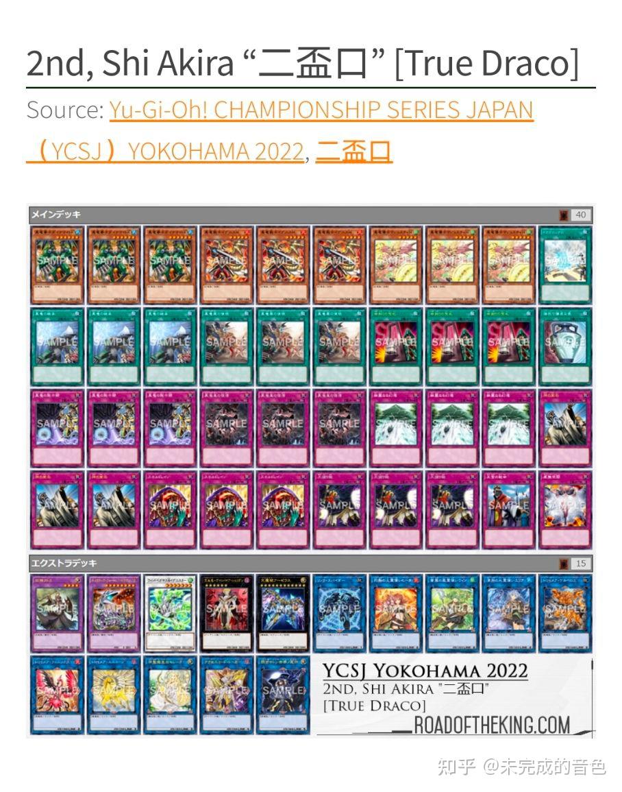 历届游戏王大赛(YCSJ、YUDT、世界锦标赛等)削命真龙上位卡组汇总 - 知乎