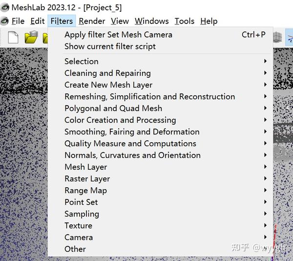 MeshLab Filters菜单中文对照 - 知乎