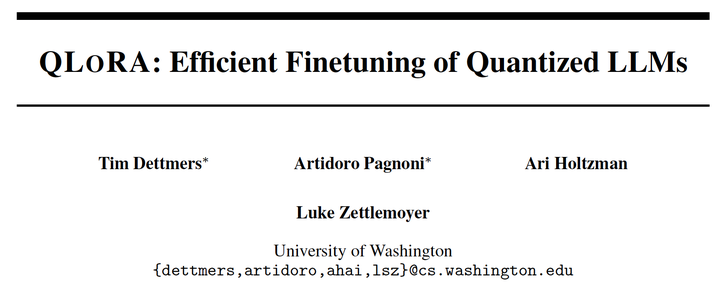 论文精读：QLoRA: Efficient Finetuning of Quantized LLMs - 知乎