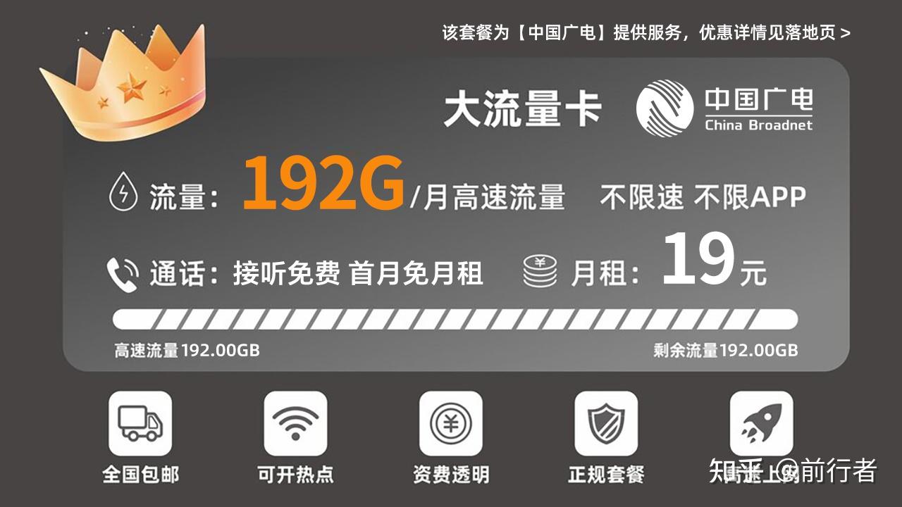 中国广电19元192G套餐：真相与选择指南 - 知乎