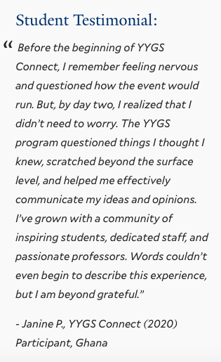 夏校介绍 | 耶鲁全球青年学者项目（YYGS） - 知乎