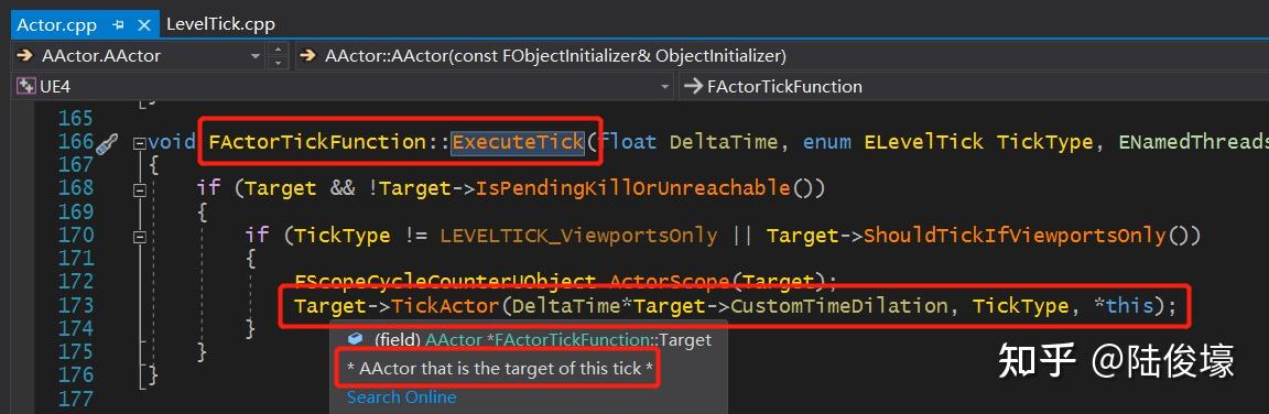 UE4 TickFunction 的应用 - 知乎