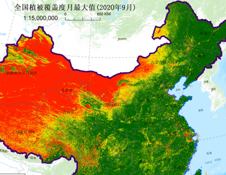 中国区域250米植被覆盖度数据集 知乎