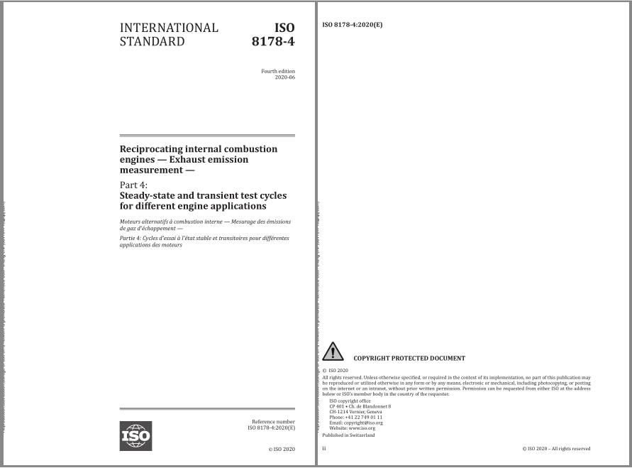 ISO 8178系列标准-1至-9【中文版翻译+PDF原版】往复式内燃机--废气排放测量 - 知乎