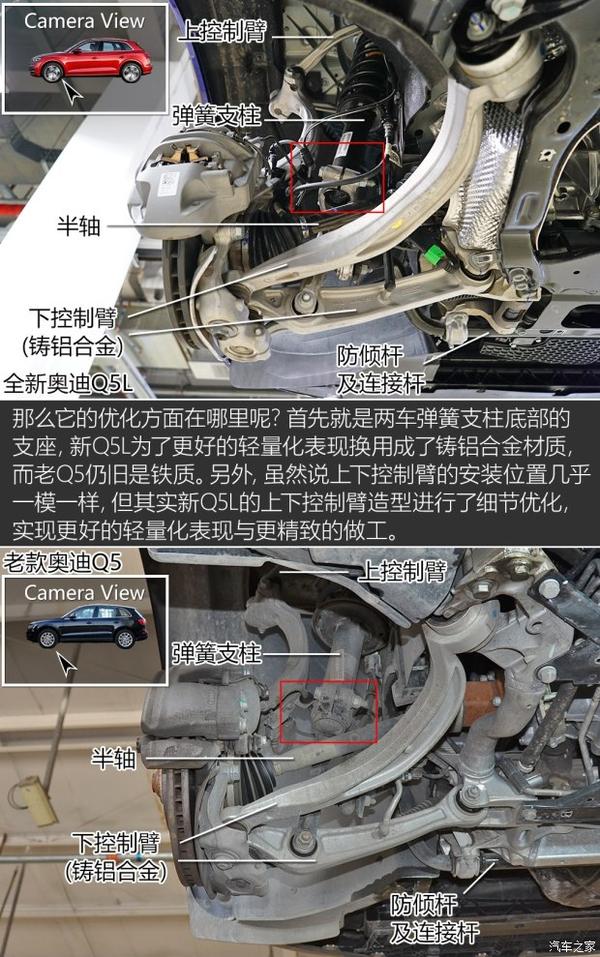 《拆哪》：新老奥迪Q5L/Q5底盘对比 - 知乎