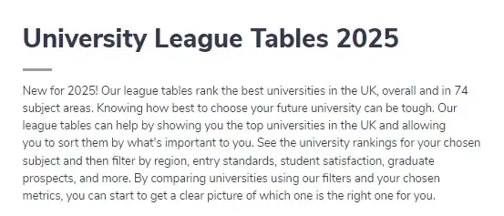 2025 CUG英国大学排行出炉！剑桥大学位居榜首 - 知乎