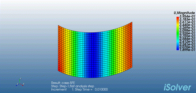 【iSolver案例分享40】壳单元几何非线性Benchmark校核01 - 知乎