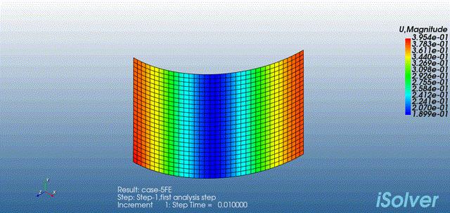 【iSolver案例分享40】壳单元几何非线性Benchmark校核01 - 知乎