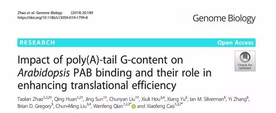 高分案例 | Poly(A)-seq技术有效且高质量解决mRNA尾研究的问题 - 知乎
