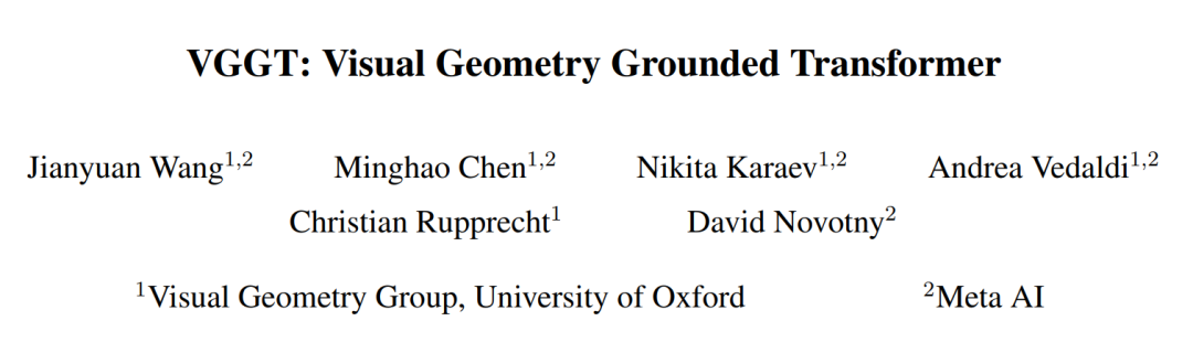 CVPR 2025 最佳论文！VGGT，快速 3D 重建新范式 - 知乎