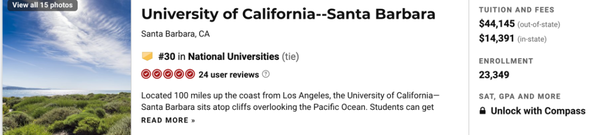 选校参考 | 加州大学圣塔芭芭拉分校 University of California, Santa Barbara（学术篇） - 知乎