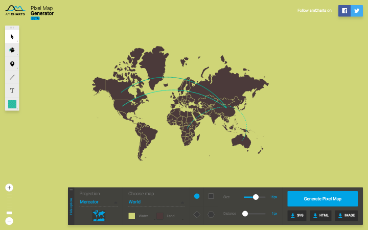 [1/100]ppt必备地图工具｜Pixel Map Generator - 知乎