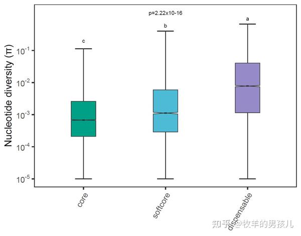 跟着Nature Genetics学作图：R语言ggplot2箱线图展示不同类别基因家族核苷酸多样性 - 知乎