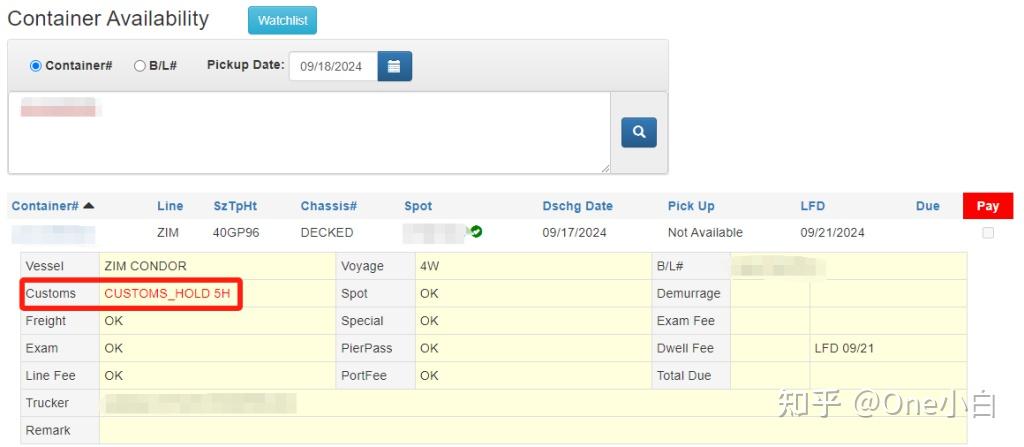 【美国进口清关】CBP 查验常见 AMS 处理代码含义说明：2H，5H，7H - 知乎