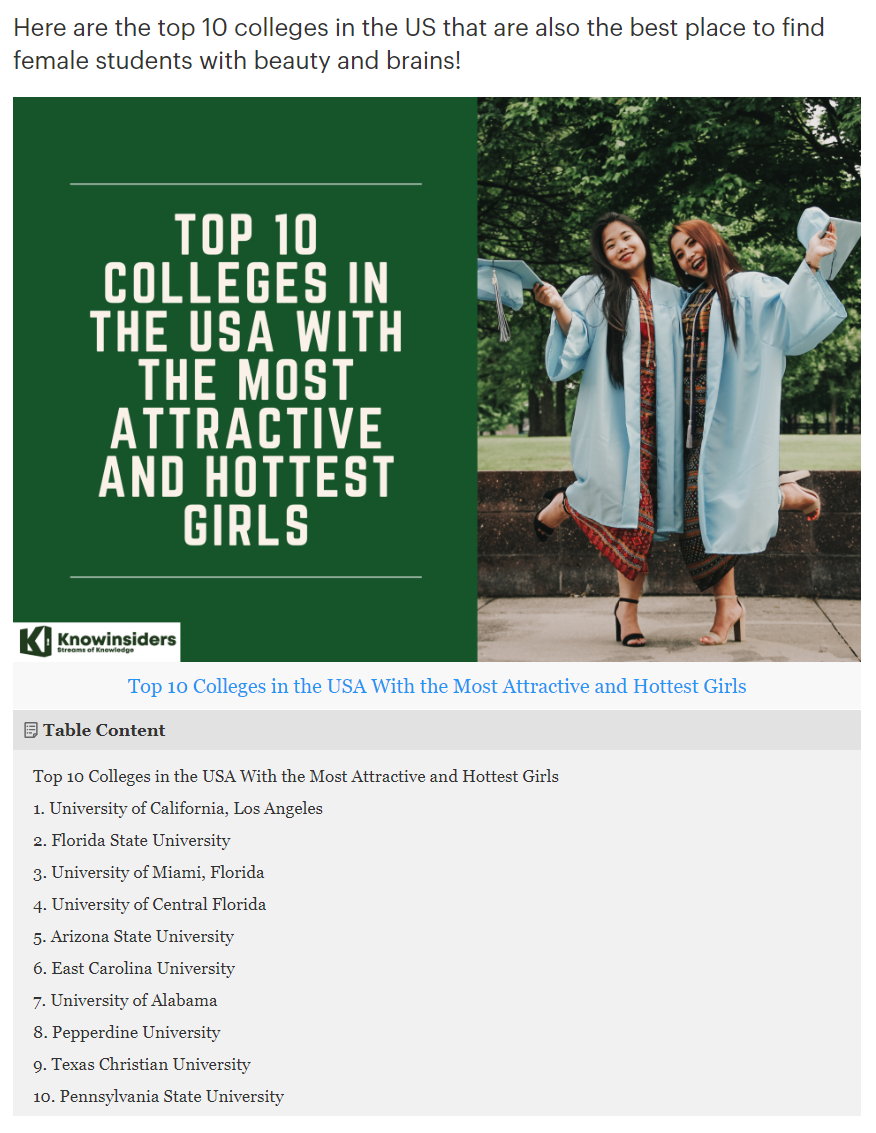 美国大学最新颜值榜，UCLA、NYU的学生太养眼了…… - 知乎