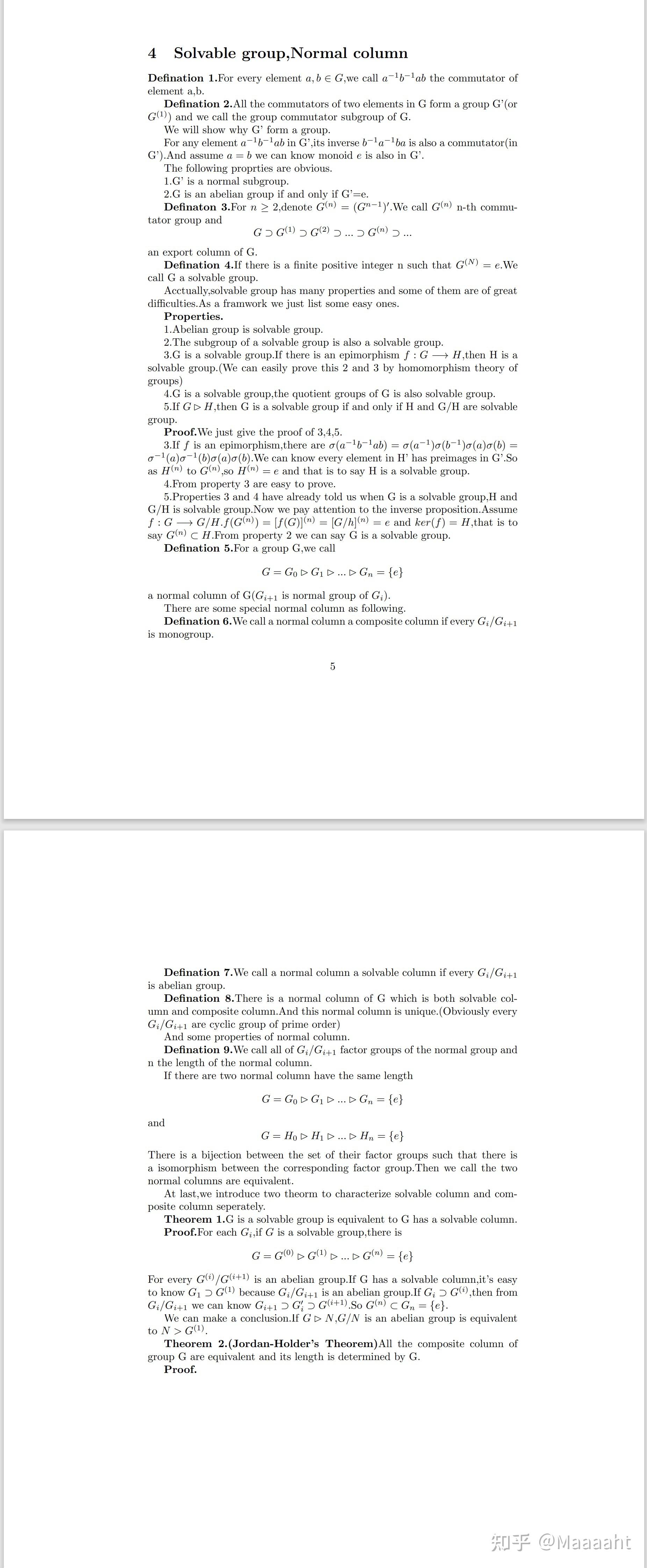 Solvable group，Normal column - 知乎