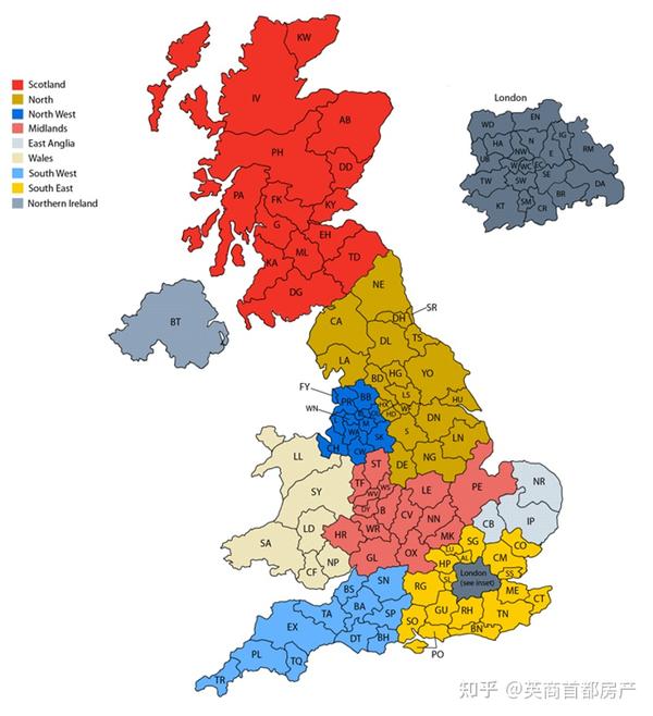 英国邮编原来是这样划分的! 从邮编也能看出一个人的身份地位？来看看那些伦敦“最贵”的邮编 - 知乎