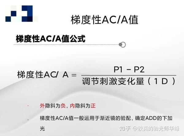 视功能检查3-AC/A，梯度性和计算性AC/A的测量方法详细讲解 - 知乎