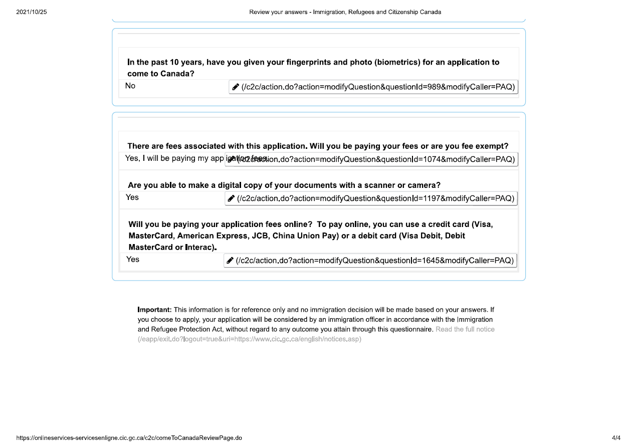 加拿大签证申请：前置问卷环节生成Personal Reference Code和Checklist，啥用？ - 知乎