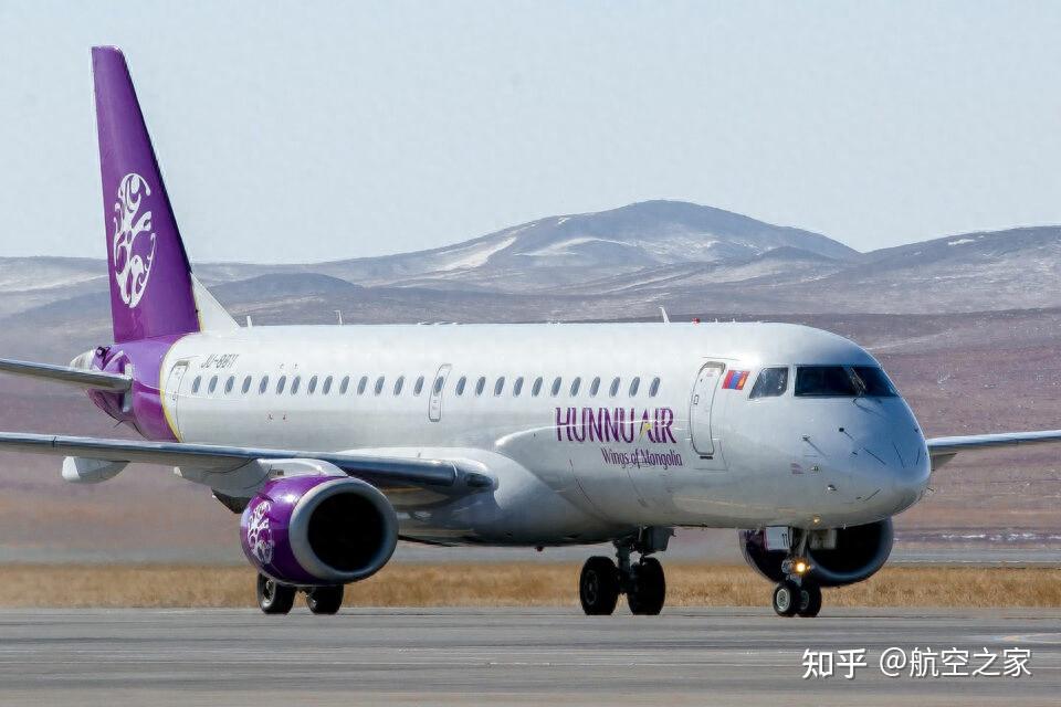 蒙古匈奴航空接收第二架巴航工业E190，和平航空订购5架E175 - 知乎