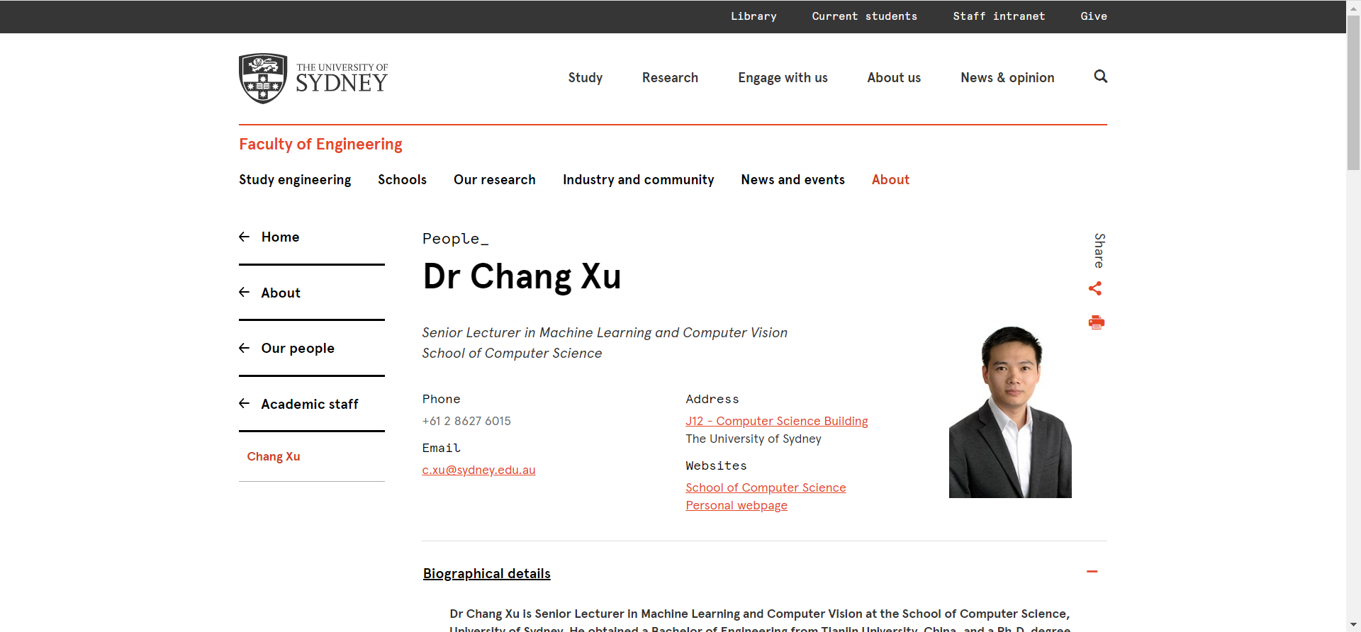 悉尼大学的徐畅老师怎么样？ - 知乎