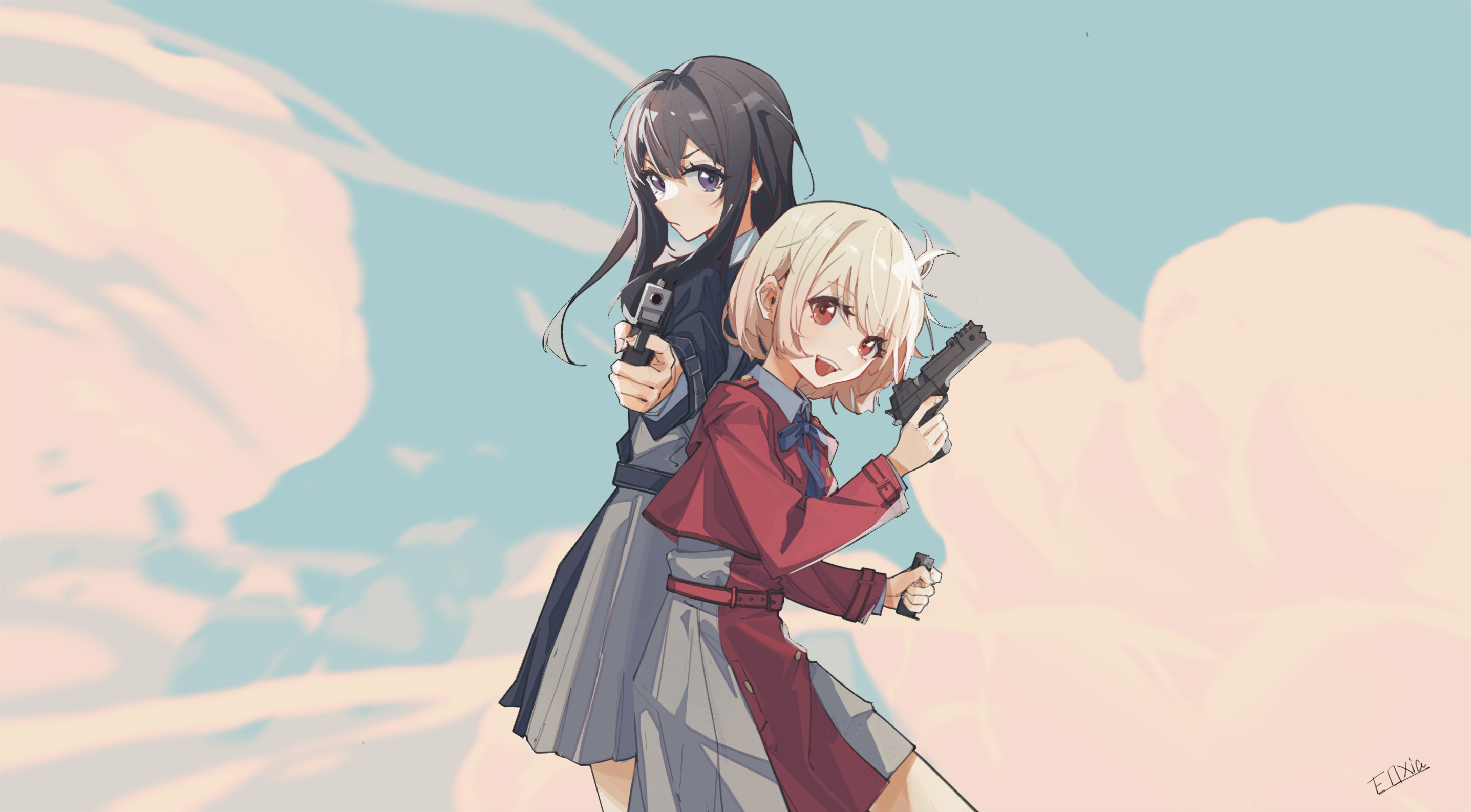 推荐一些莉可丽丝（Lycoris Recoil）好看的超清无水印壁纸！ - 知乎