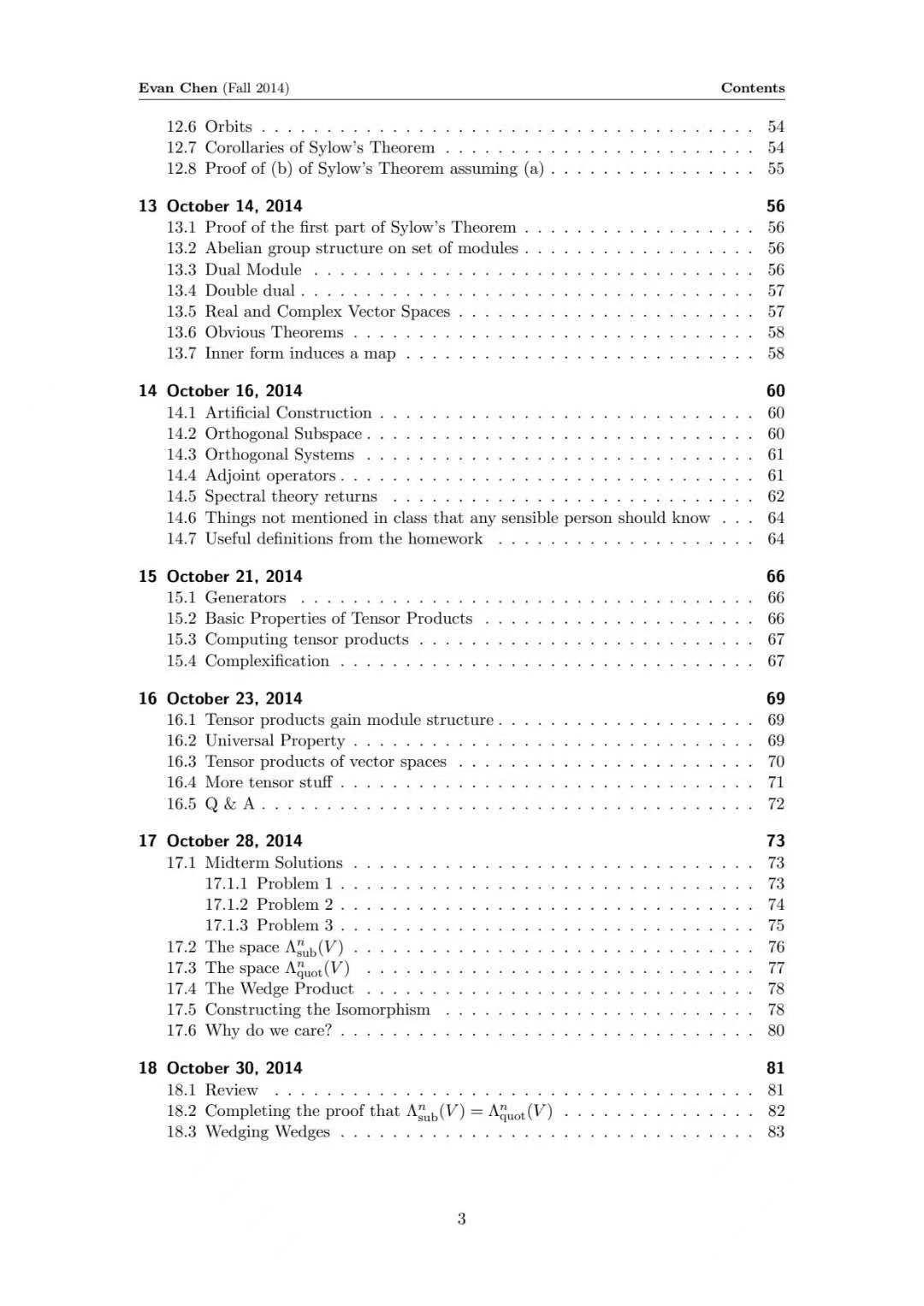 Harvard—Math 55a Lecture Notes: 线性代数与抽象代数 - 知乎