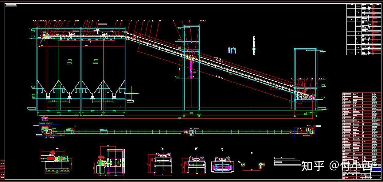 DTL型井下矿用带式输送机CAD图纸胶带输送机皮带机生产图纸 - 知乎