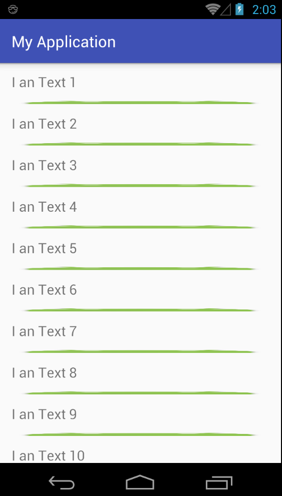 Android自定义控件之像ListView一样使用RecyclerView - item分隔条 - 知乎