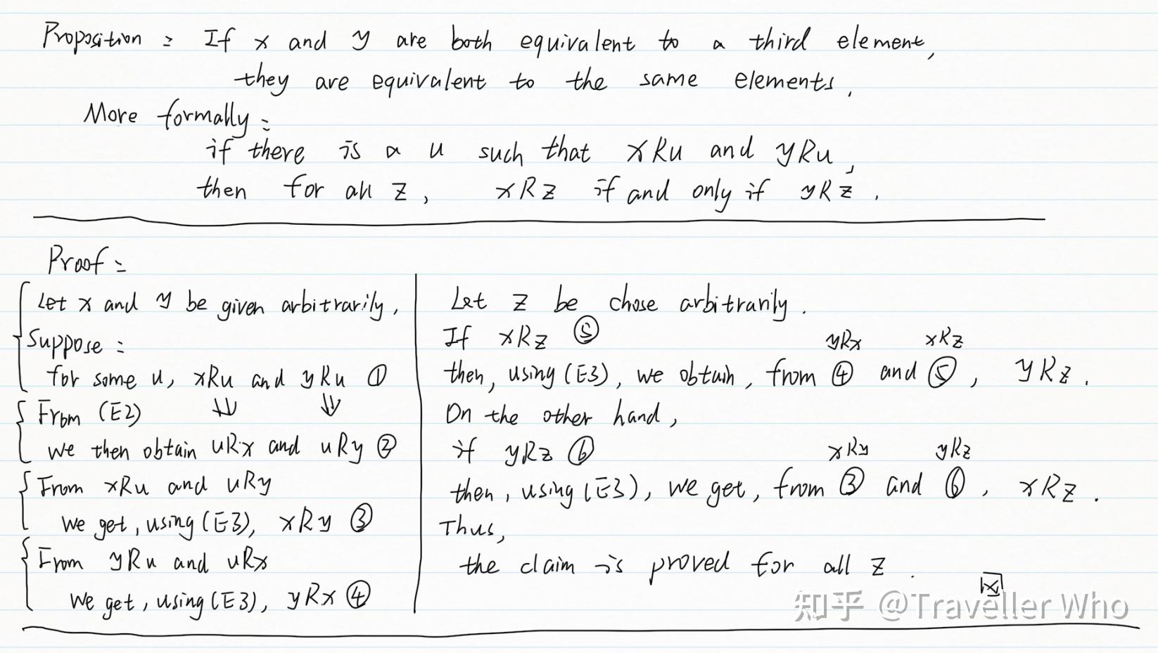 Math Proof Example(2): Equivalence Relations - 知乎