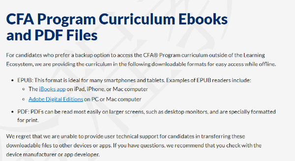 CFA官方原版书教材电子版下载步骤！（最新考纲） - 知乎