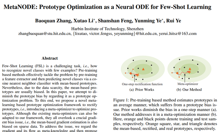 AAAI 2022｜如何估计代表性的原型是Few-Shot Learning的关键挑战｜建模原型优化过程为一种连续时间的Neural ODE - 知乎