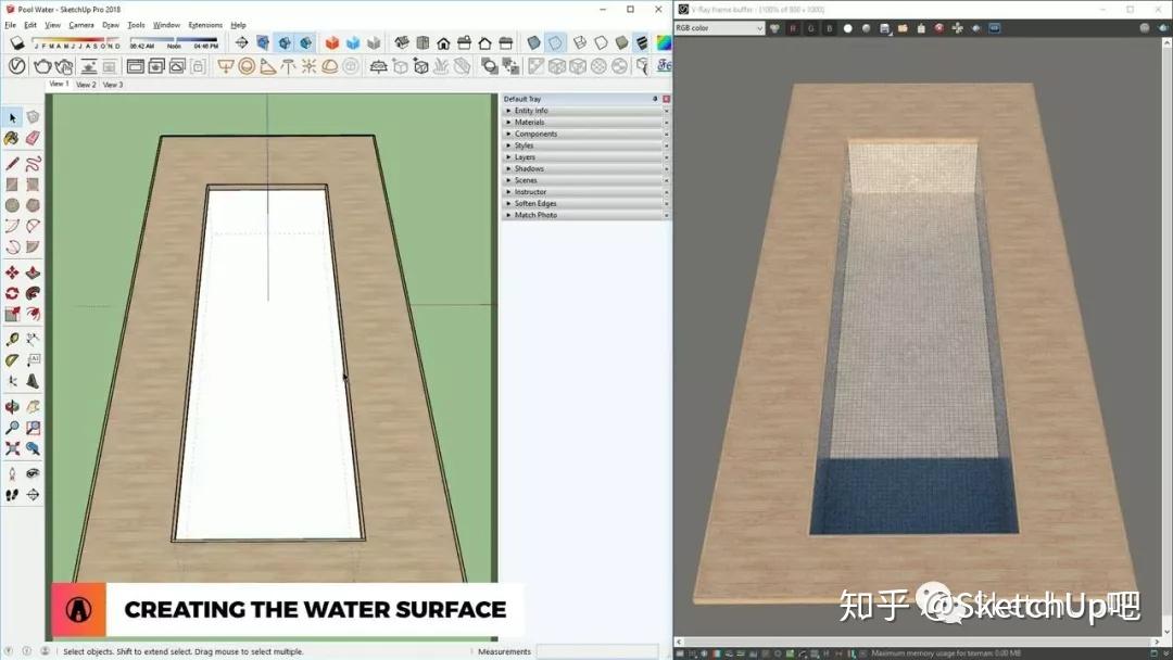 手把手教你如何用vray渲染逼真水面 - 知乎