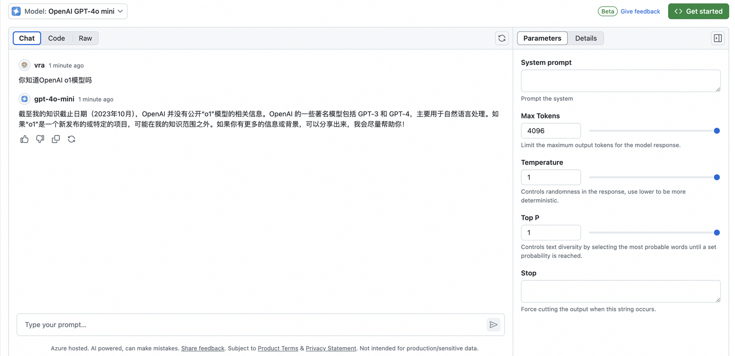 GitHub Models-免费的大模型Playgroud和API服务 - 知乎